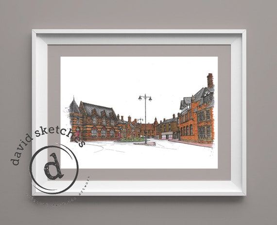 Hightown Sandbach Art Print by David Callear | Etsy UK