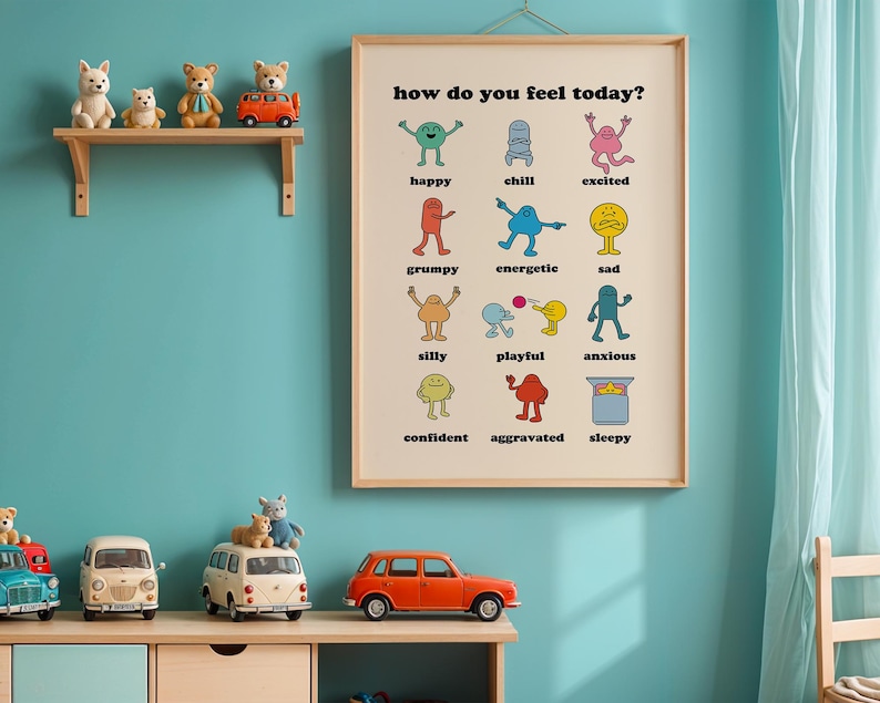 How Do You Feel Today? Emotions Chart, Classroom Decor, Emotional ...