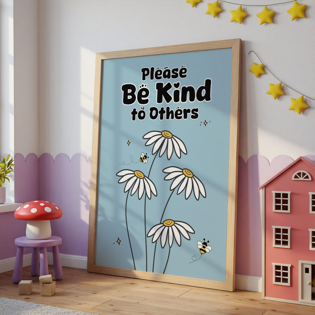 Please Be Kind to Others, Classroom Decor, Be Kind Wall Art, School ...