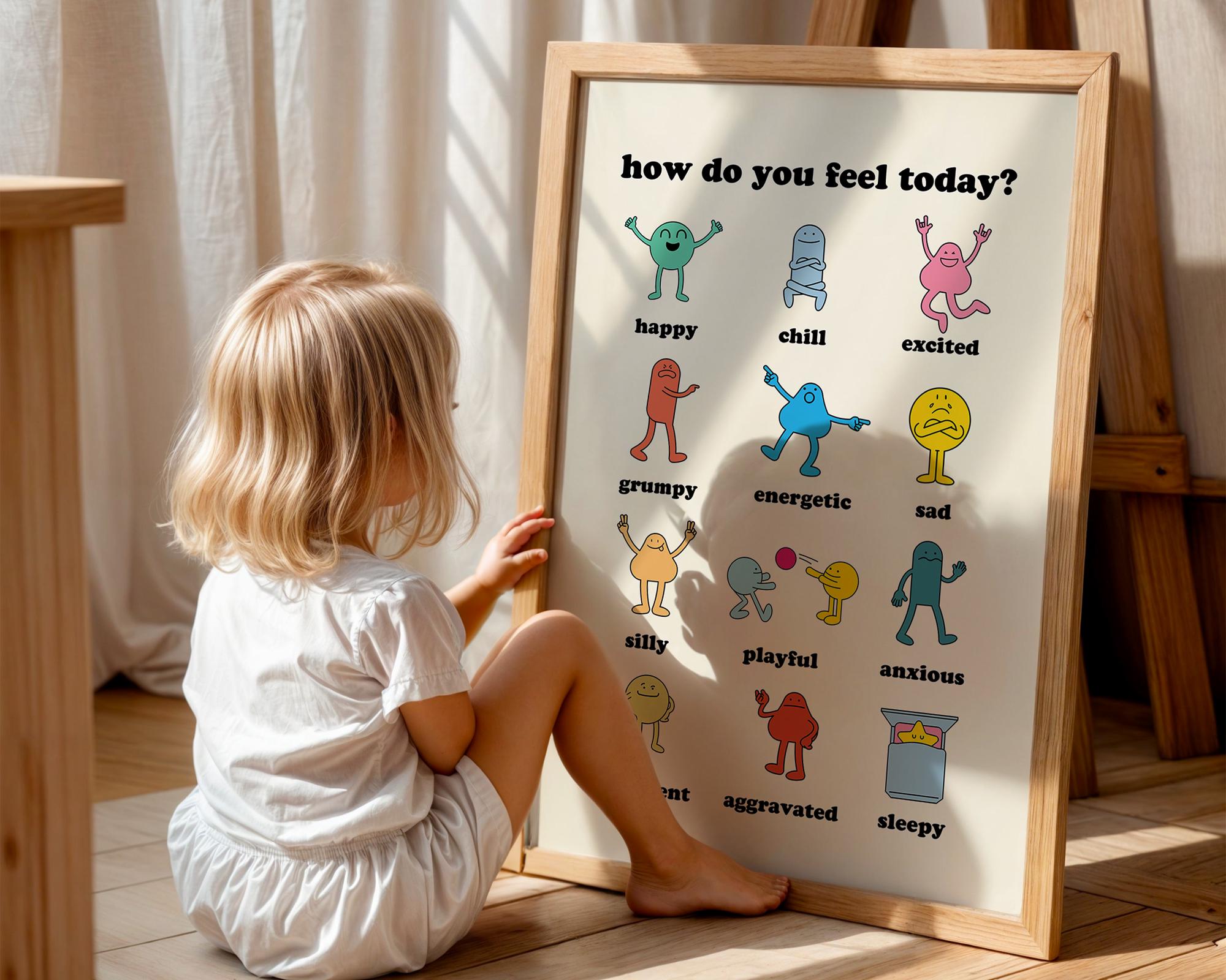 How Do You Feel Today? Emotions Chart, Classroom Decor, Emotional ...
