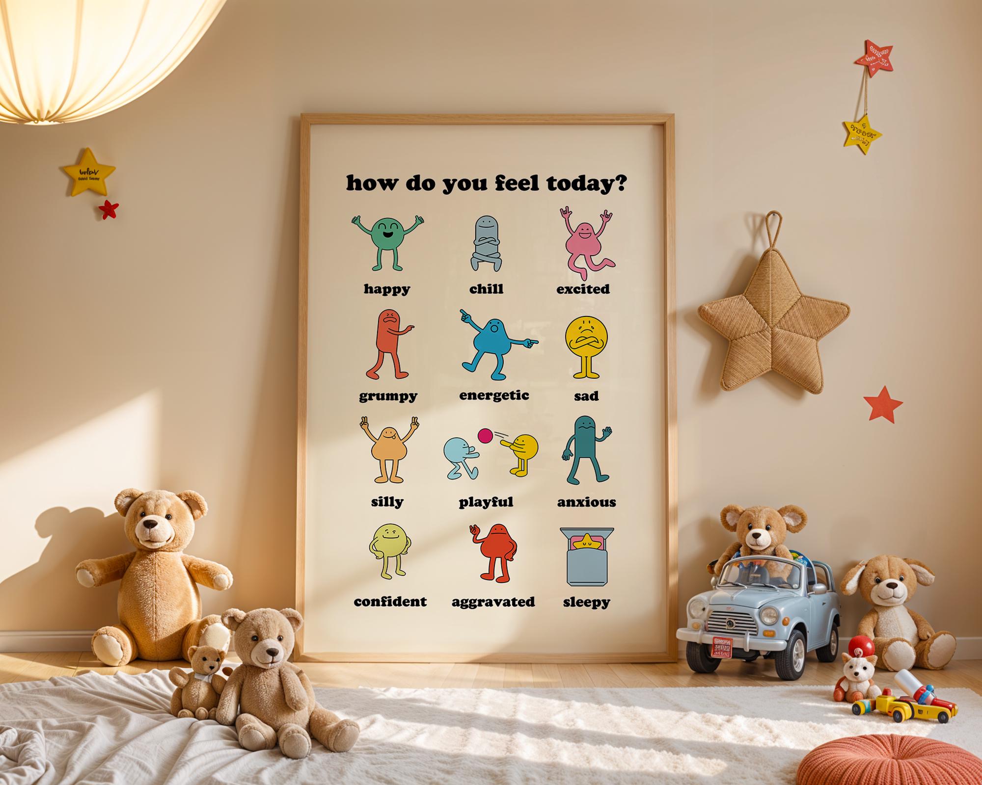 How Do You Feel Today? Emotions Chart, Classroom Decor, Emotional ...