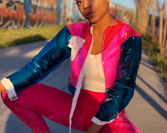 Clear plastic jacket | Etsy