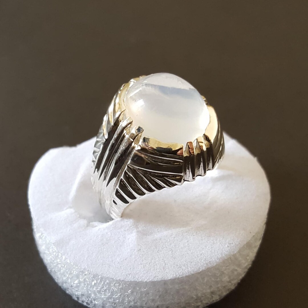 Real Quartz Rings Big Quartz Natural Dur E Najaf Sterling Silver 925 ...