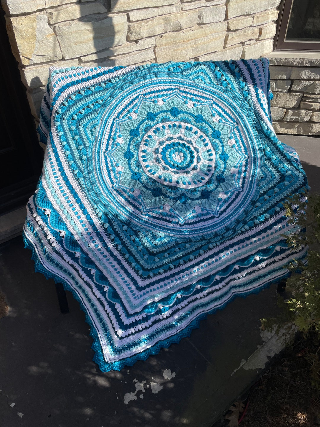 Virtue “patience” Crochet Blanket - Etsy