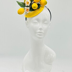 Yellow Lemon Derby Fascinator, Kentucky Derby Hat Alternative, Kentucky ...