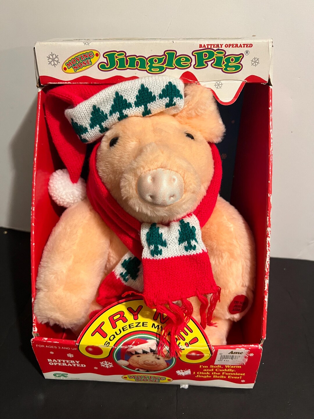 Vintage Moving Nose Jingle Pig Santa Animated Singing Santa Pig - Etsy
