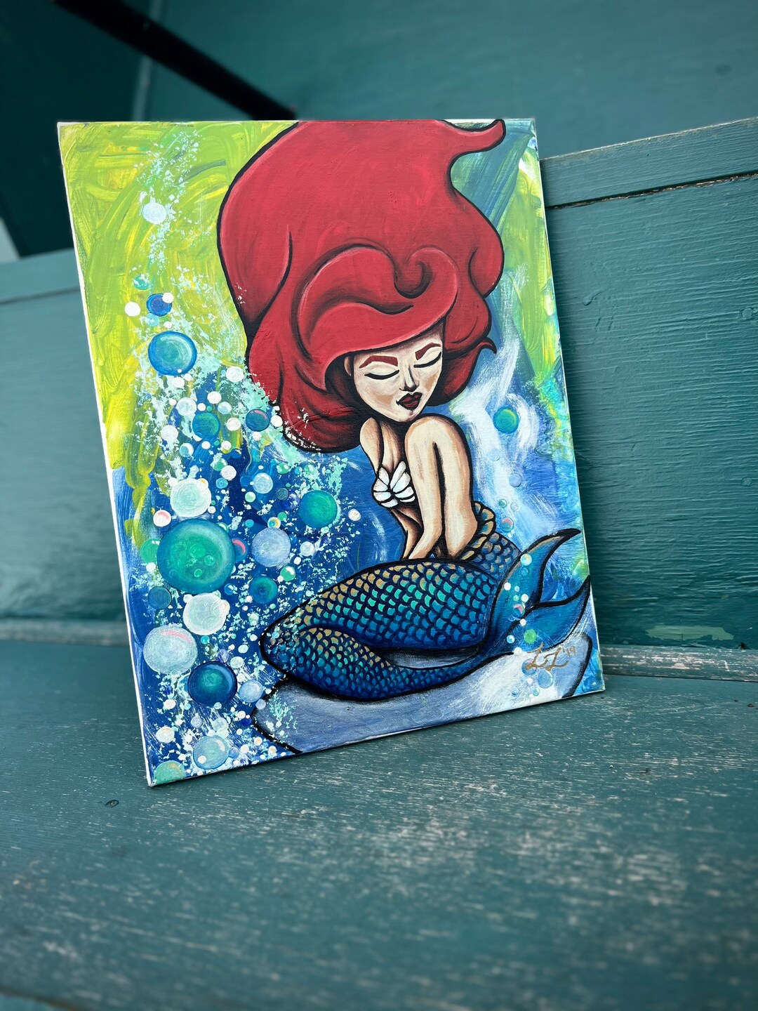 Little Siren Dreams Painting - Etsy