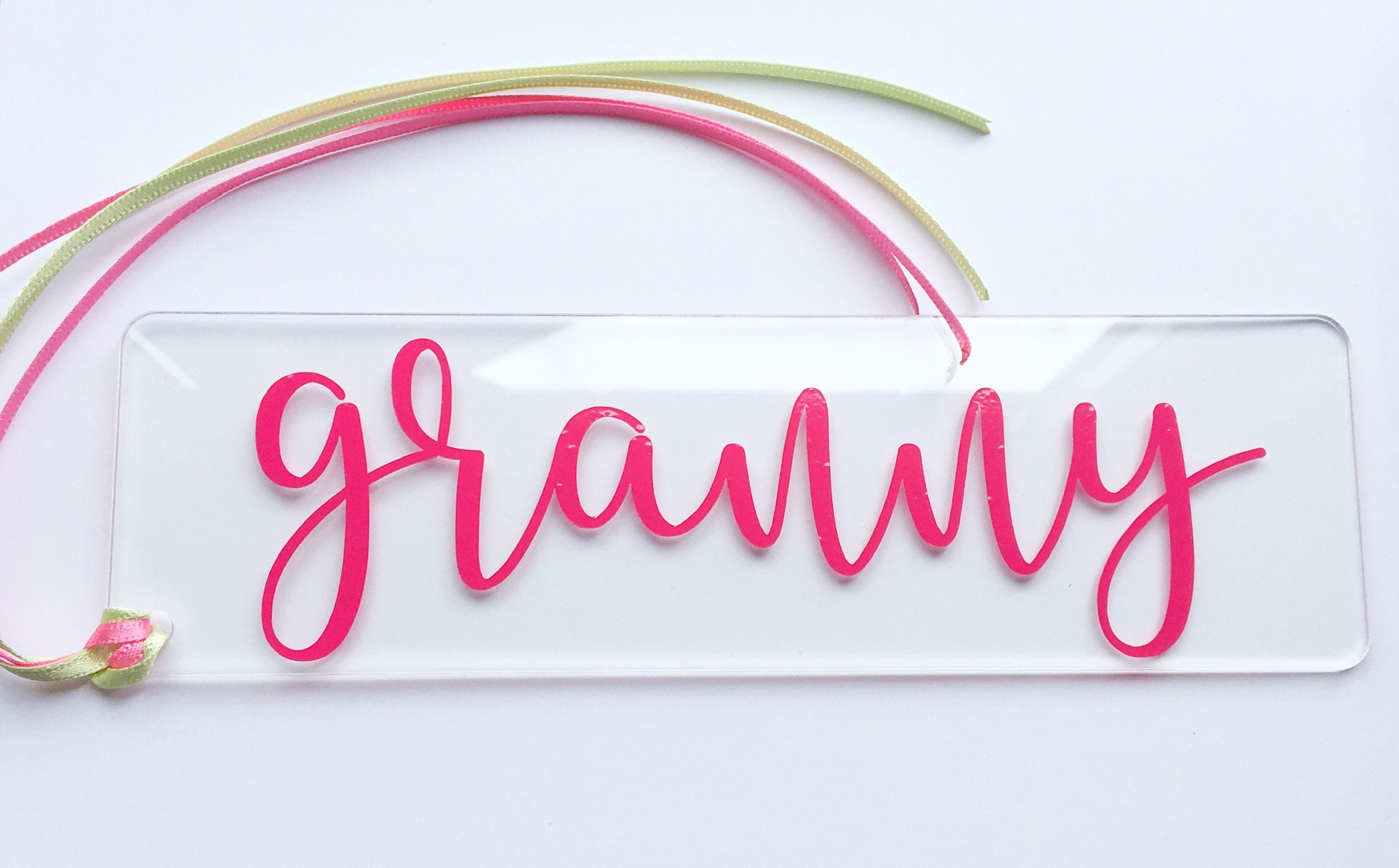 PERSONALISED NAME BOOKMARK Acrylic Bookmarks Bookmark for - Etsy