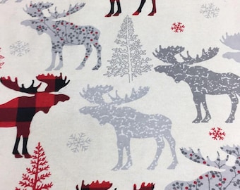 Moose fabric | Etsy