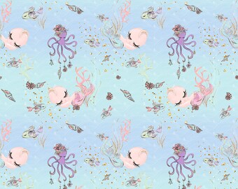 Mermaid fabric | Etsy