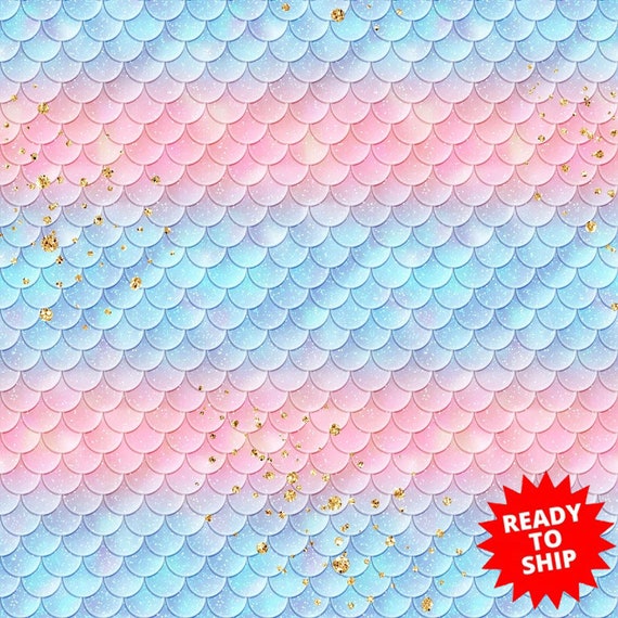 Mermaid Fabric Mermaid Prints Scales Fabric Cotton Fabric - Etsy