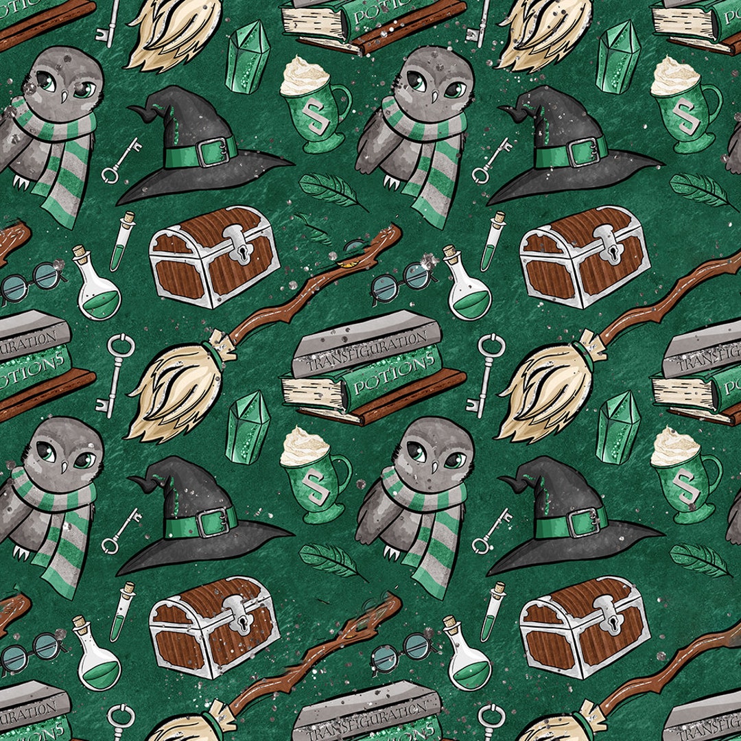 Wizard Fabric, Wizard Prints, Owl Fabric, Magic Fabric, Wizards Fabric ...