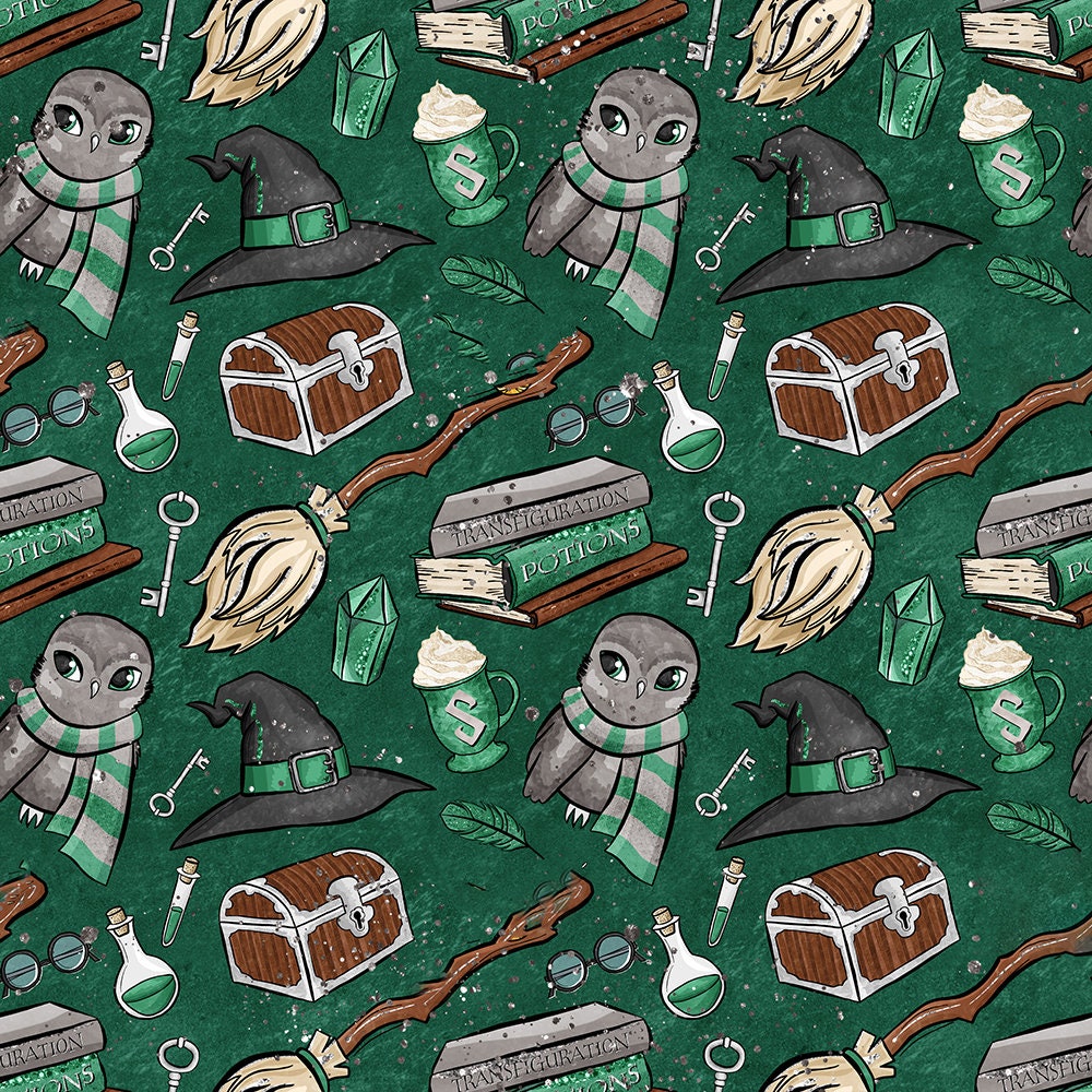 Wizard Fabric Wizard Prints Owl Fabric Magic Fabric | Etsy