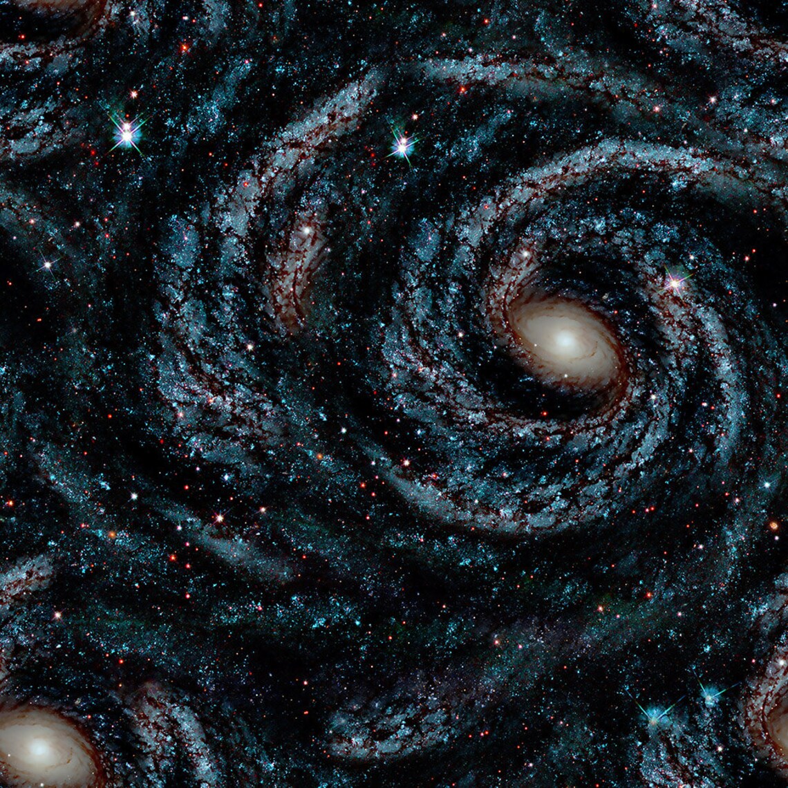 Space Fabric, Outer Space, Solar System Fabric, Galaxy Fabric, Stars ...