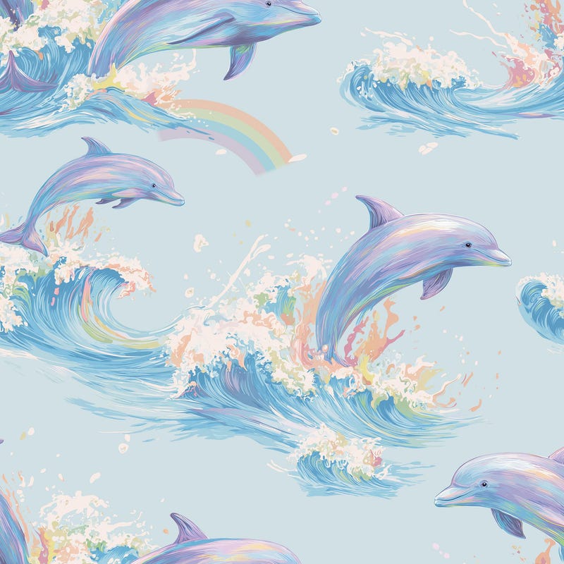 Dolphin Fabric - Etsy