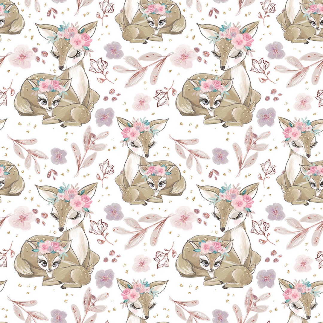 Woodland Fabric, Deer Fabric, Bear Fabric, Fall Fabric, Knit Fabric ...