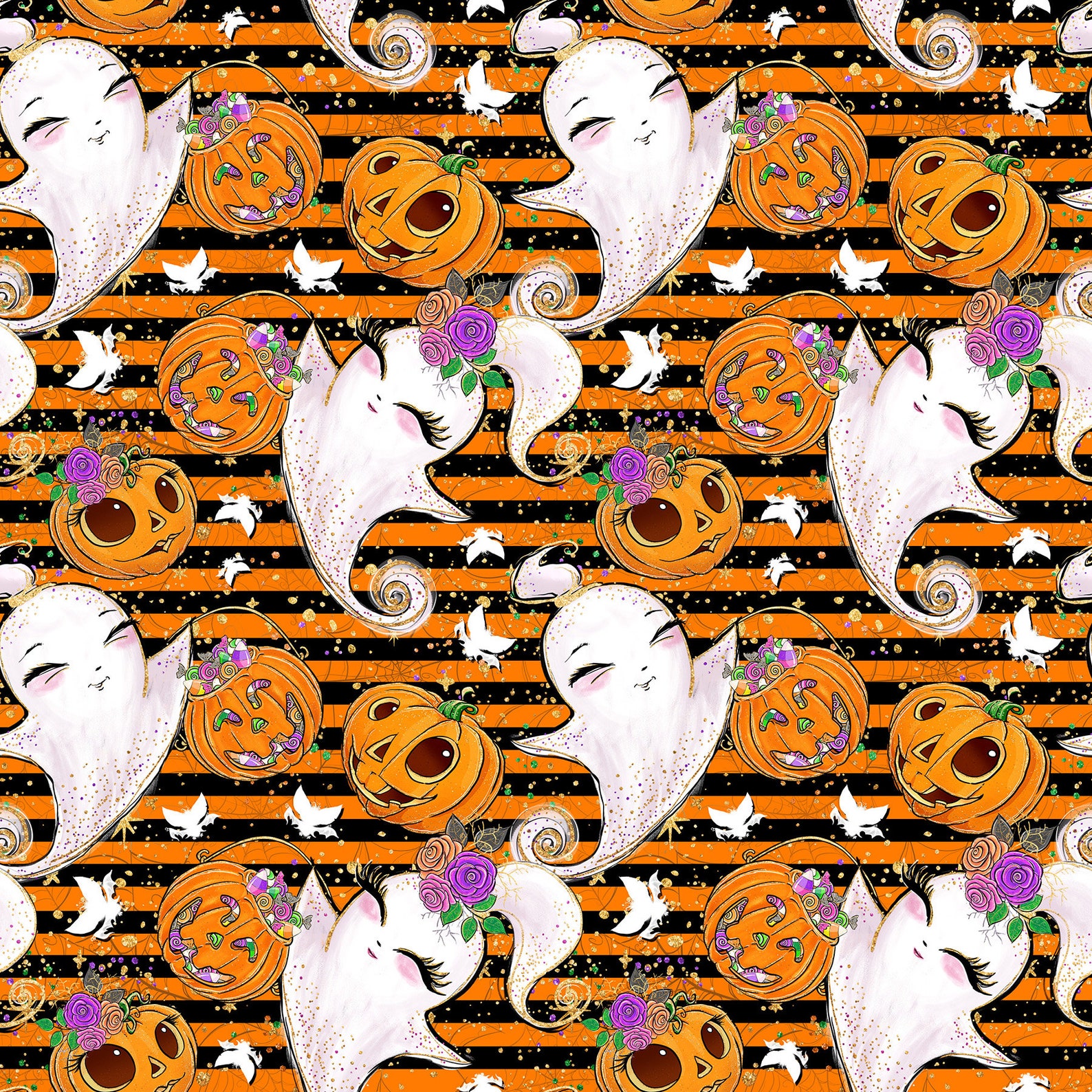 Halloween Ghost Ghost Fabric Knit Fabric Cotton Fabric - Etsy