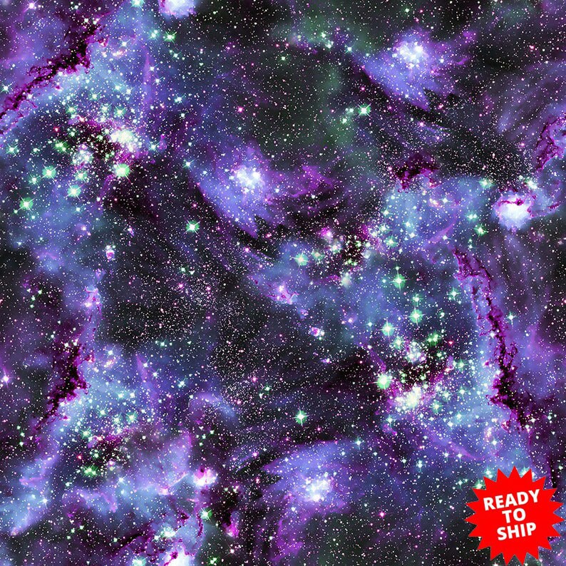 Space Fabric, Outer Space, Solar System Fabric, Galaxy Fabric, Stars ...