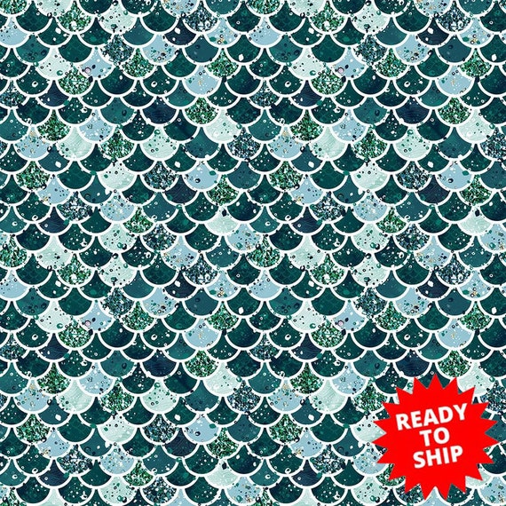Mermaid Scales Mermaid Fabric Mermaid Prints Scales Fabric - Etsy