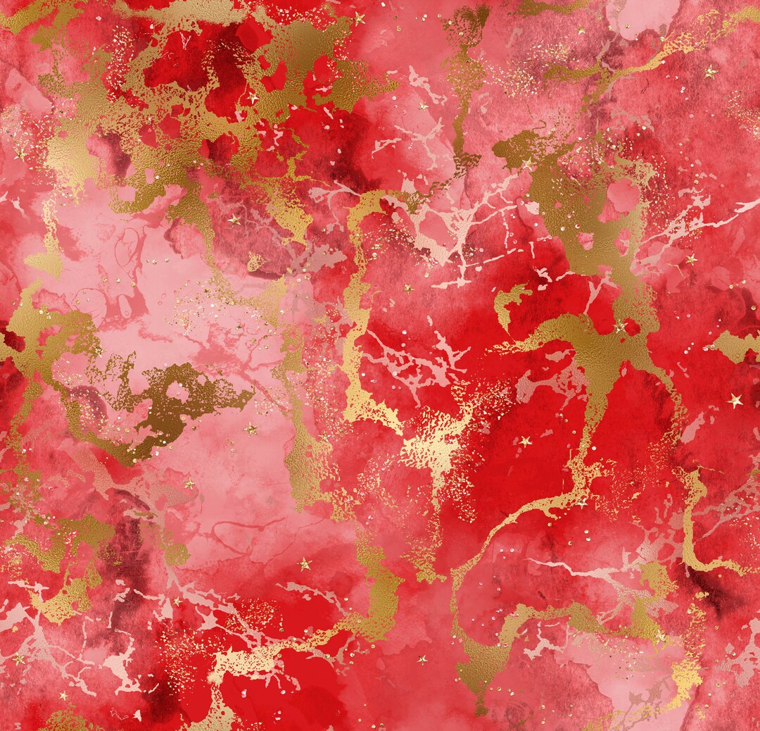 Red Marble Fabric, Marble Prints, Red and Gold, Marble Designs, Red ...