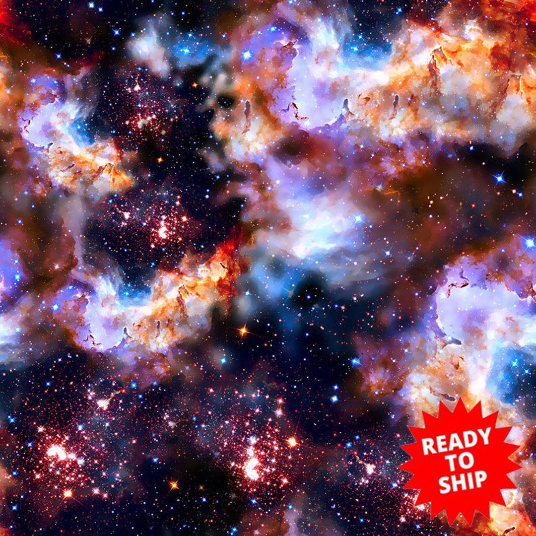 Space Fabric, Outer Space, Solar System Fabric, Galaxy Fabric, Stars ...