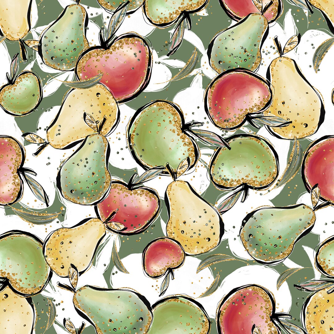 Thanksgiving Fabric, Seasonal Fabric, Cotton Fabric, Knit Fabric, Fruit ...