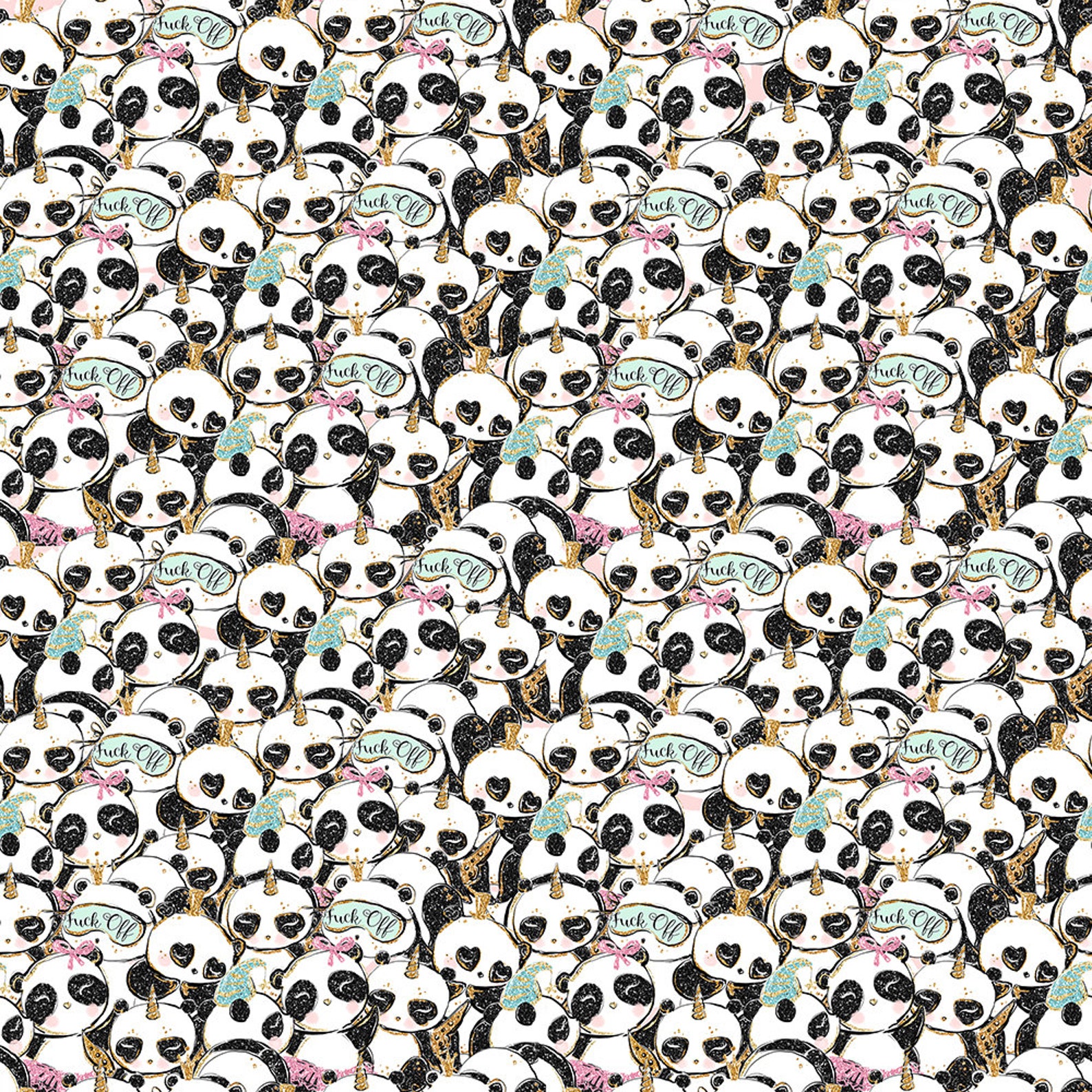 Panda Fabric Jungle Fabric Cotton Fabric Knit Fabric Fabric by - Etsy
