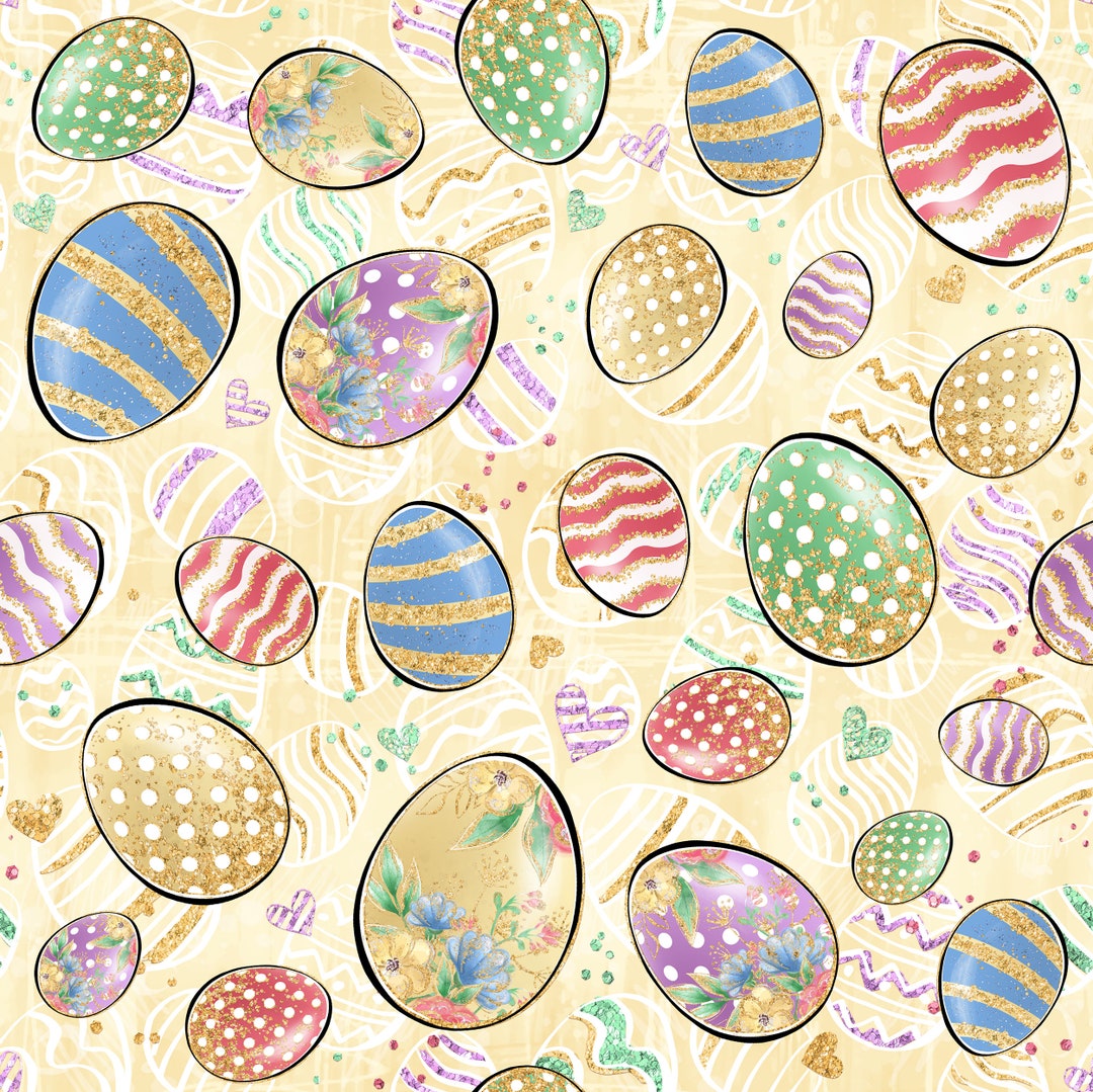Easter Fabric, Bunny Fabric, Cotton Fabric, Knit Fabric, Fabric by the ...