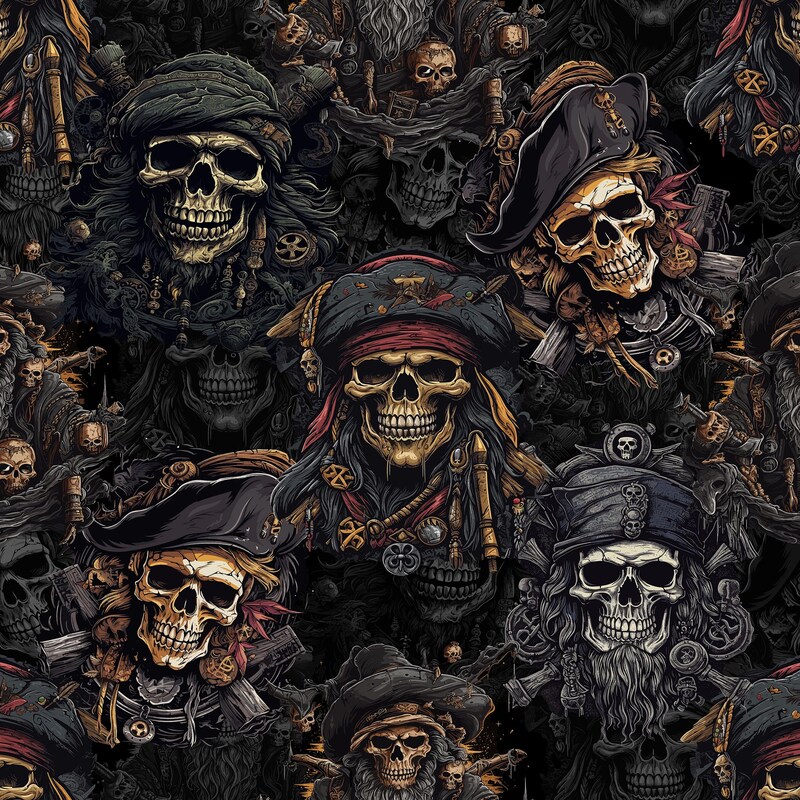 Skull Fabric - Etsy