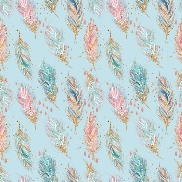 Feather Fabric - Etsy