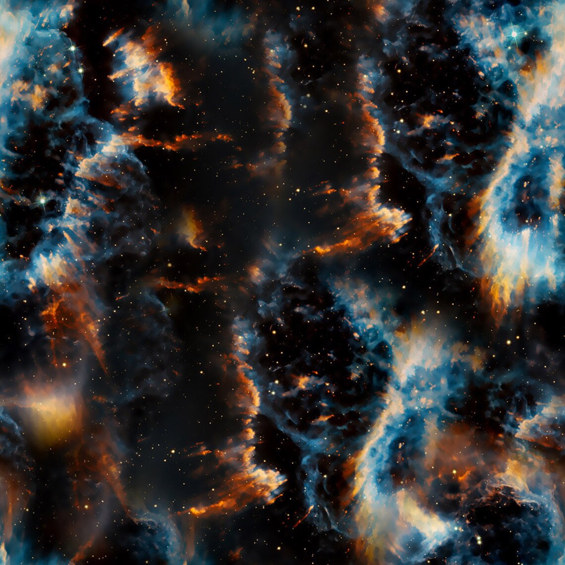 Space Fabric Outer Space Solar System Fabric Galaxy Fabric - Etsy