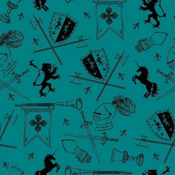 S222 Knight Fabric Knighthood Fabric Knit by the Yard Knights - Etsy