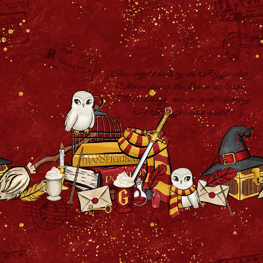 Wizard Fabric, Wizard Prints, Owl Fabric, Magic Fabric, Wizards Fabric ...