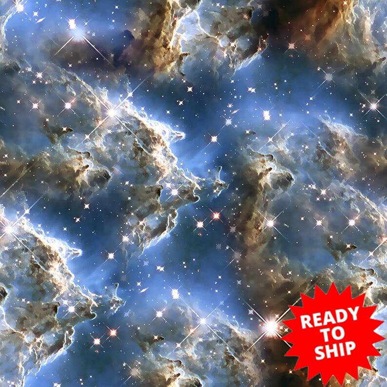 Space Fabric Outer Space Solar System Fabric Galaxy Fabric - Etsy