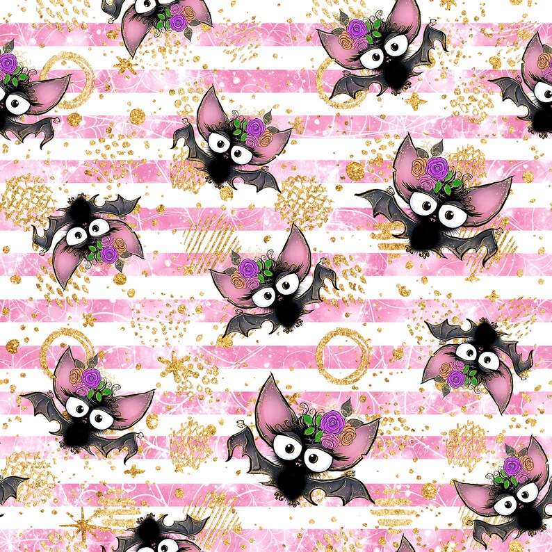 Halloween Bats, Floral Bats, Knit Fabric, Cotton Fabric, Roses Fabric ...