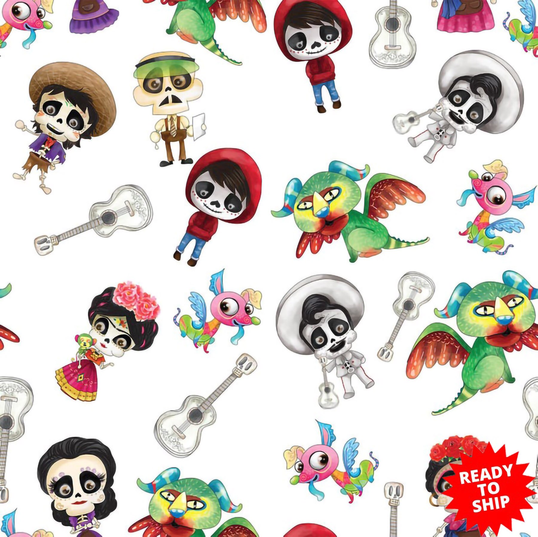 Coco Fabric White Fabric Cotton Fabric Fabric by the Yard - Etsy