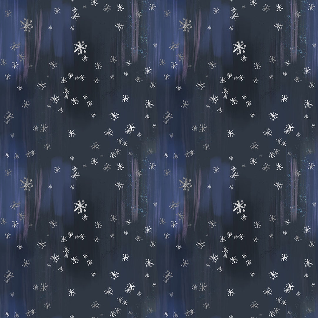 S30 Snow Fabric, Winter Fabric, Snow Flake Fabric, Cotton Fabric ...