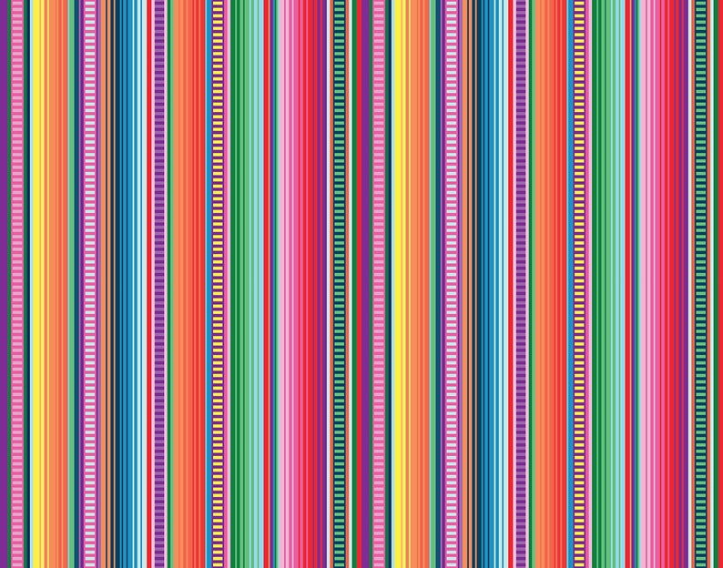 Fiesta Stripes Fiesta Prints Fiesta Fabric Fiesta Cotton | Etsy
