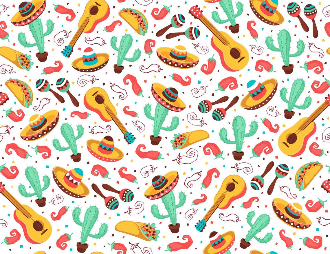 S300 Fiesta Fabric Fiesta Prints Fiesta Cactus Fabric Fiesta Cotton ...