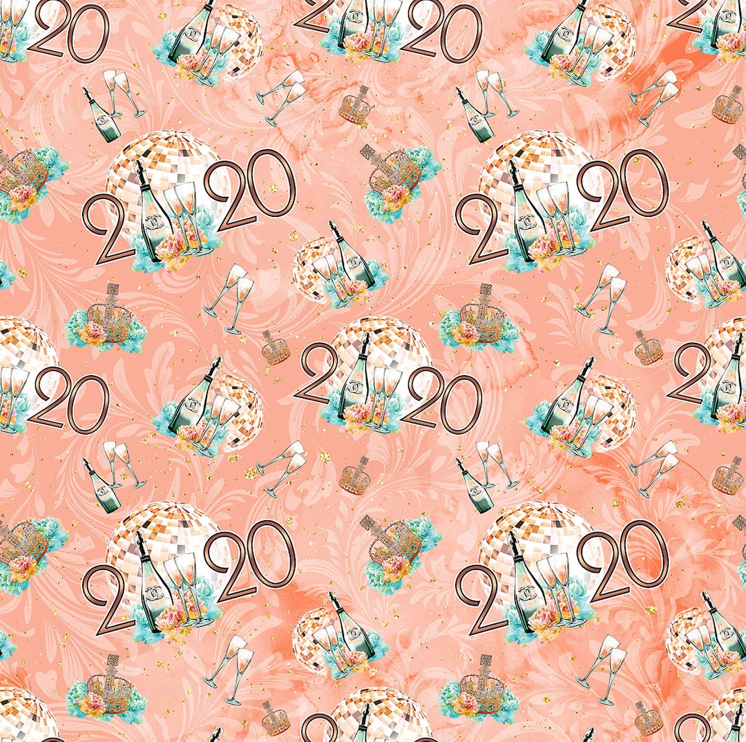 New Years Fabric, Celebration Fabric, New Year Party Fabric, Party ...