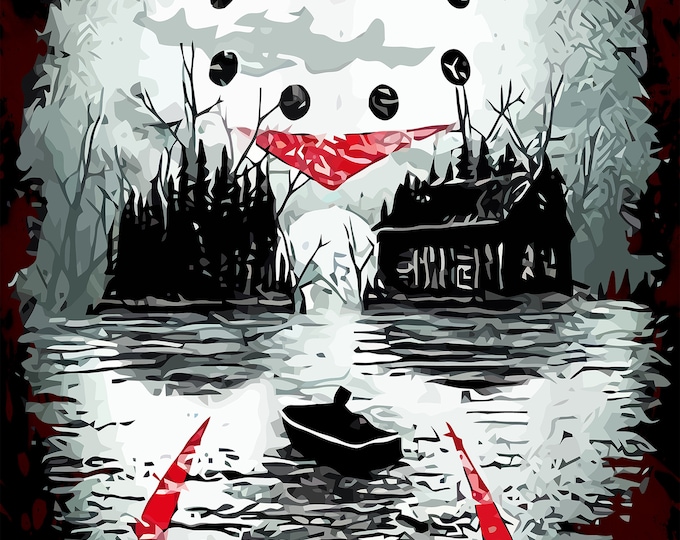 Halloween Panel Fabric Horror Mask Panel Fabric Scary | Etsy