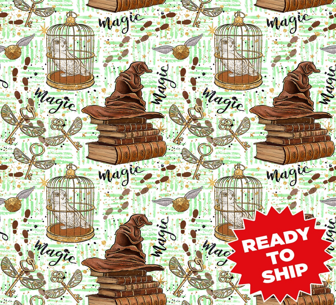 Wizard Fabric, Wizard Prints, Owl Fabric, Magic Fabric, Wizards Fabric ...