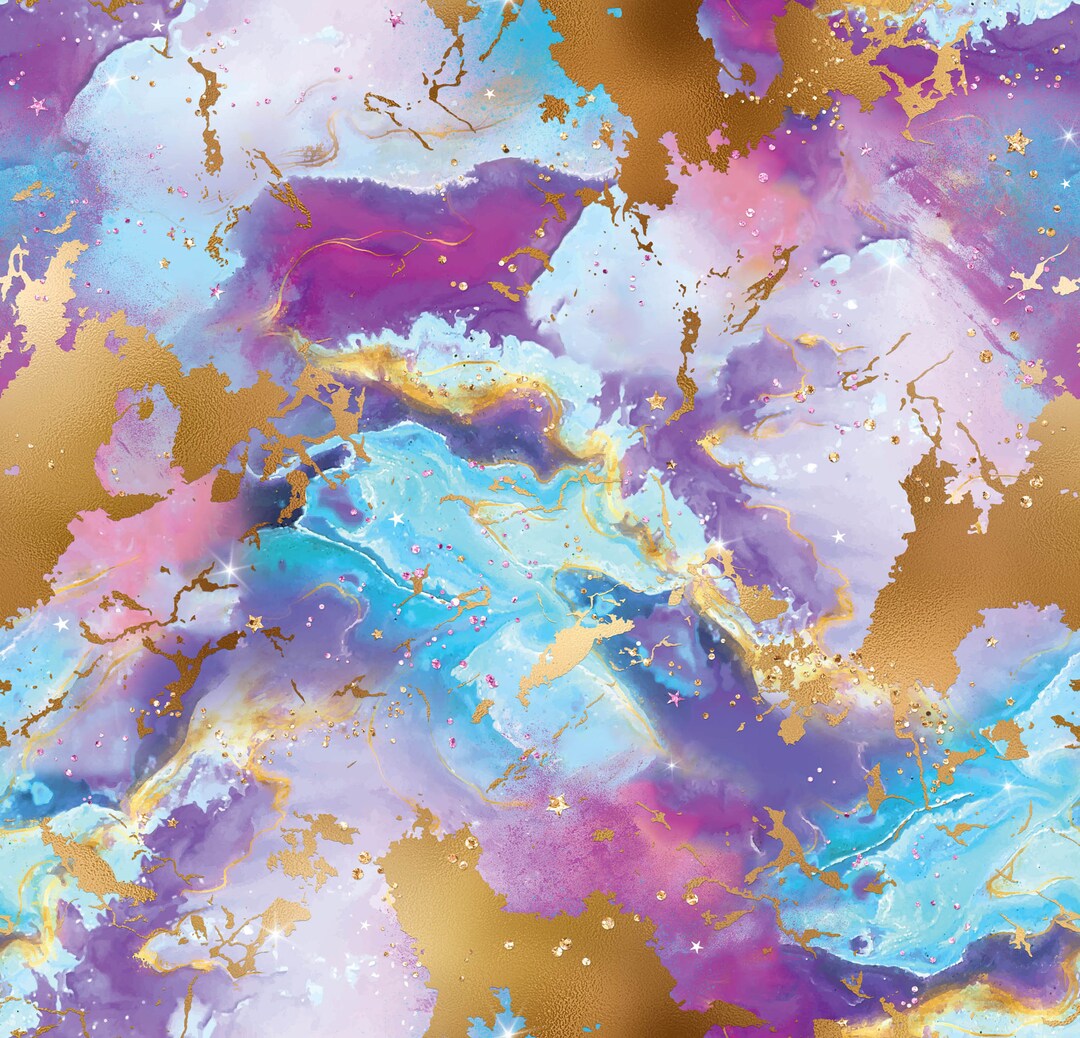 Colorful Marble Fabric, Marble Prints, Purple and Gold, Marble Designs ...
