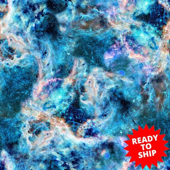 Space Fabric Outer Space Solar System Fabric Galaxy Fabric - Etsy
