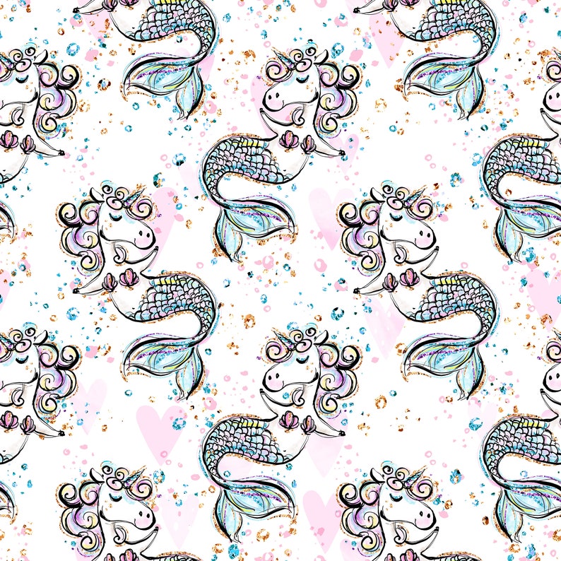 Unicorn Fabric Unicorn Cloud Fabric Fabric by the Yard Unicorn - Etsy