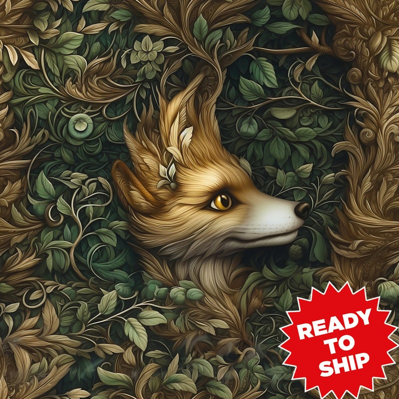 Fox Fabric - Etsy
