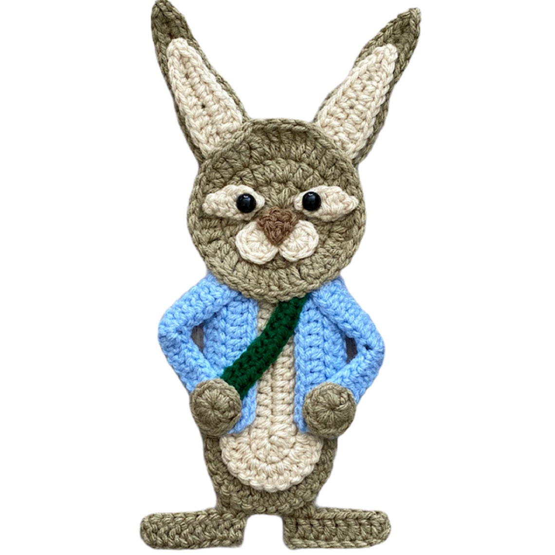 Peter Rabbit Crochet Applique Pre-made Animal Applique - Etsy