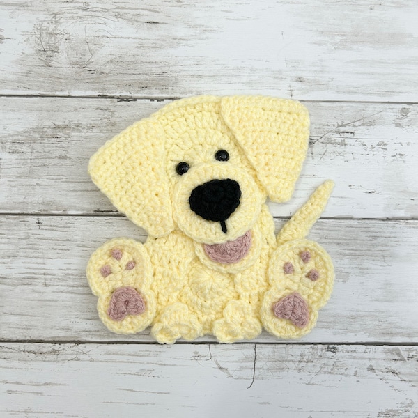 Dog Crochet Applique - Etsy