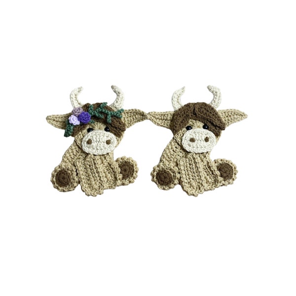Highland Cow Applique Pattern - Etsy