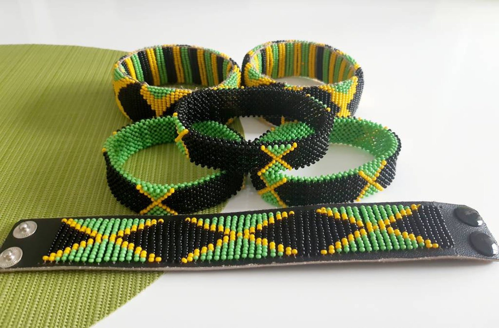 Jamaican Flag Bracelets | Etsy